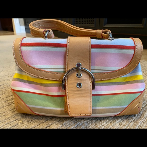 Coach | Bags | Coach Striped Mini Bag | Poshmark